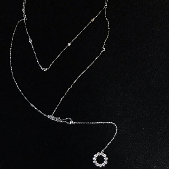 kate spade | Jewelry | Kate Spade Layered Y Silver Necklace | Poshmark
